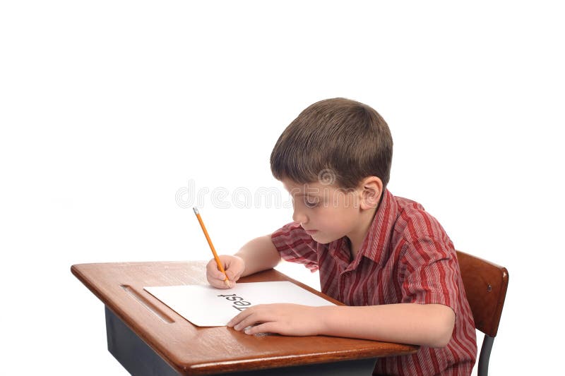 Taking a test stock image. Image of child, exam, class - 8512313