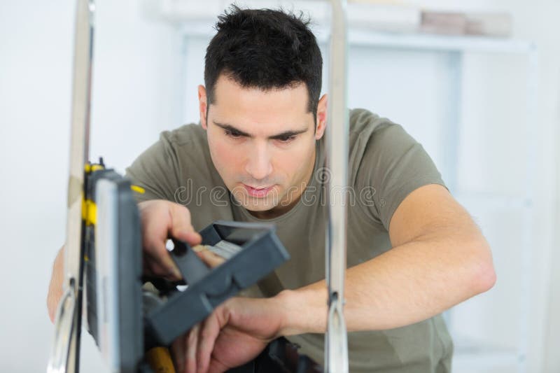 Taking tools out tool box stock image. Image of idea - 311602673