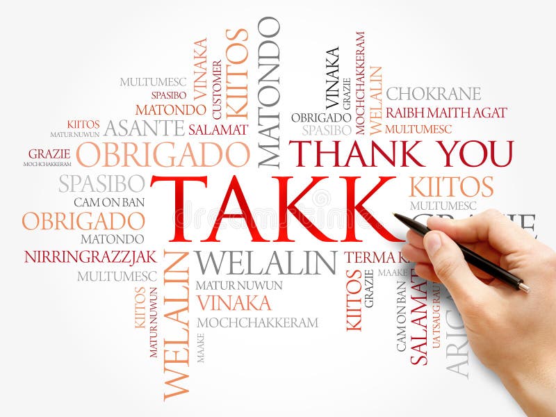 Takk (Thank You in Icelandic) Word Cloud Stock Image - Image of english ...