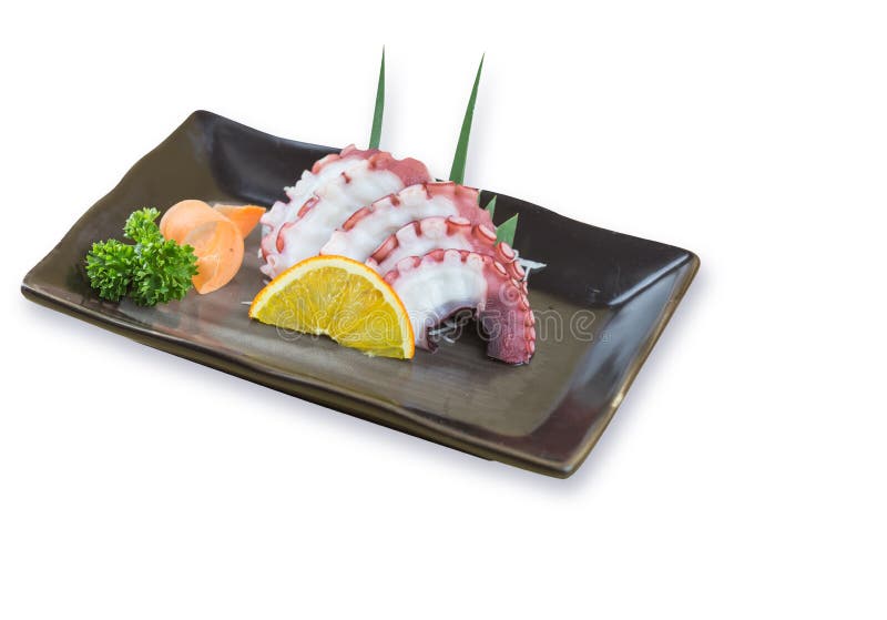 Tako sashimi stock image. Image of isolated, tako, fresh - 19125479