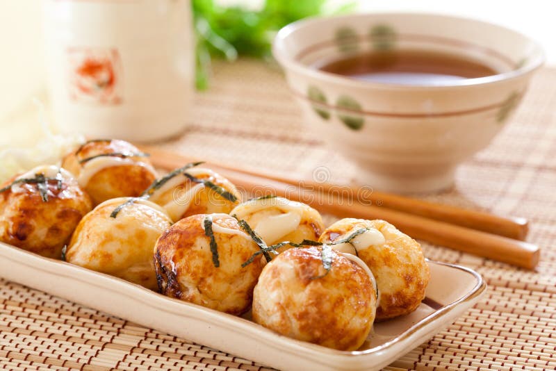 Takoyaki balls dumpling stock photo. Image of gourmet - 122095166