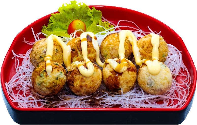 Takoyaki stock photo. Image of traditional, roll, nikiri - 42496660