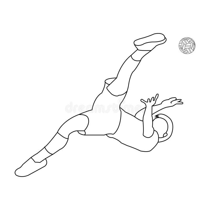 Takraw player logo design stock vector. Illustration of silhouette ...