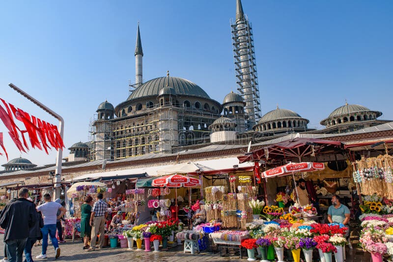 Taksim Square, the Center of Modern Istanbul in Turkey Editorial ...