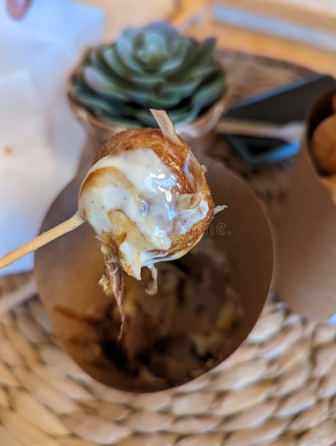 Takyaki Octopus Balls Crispy Tasty Stock Image - Image of crispy ...