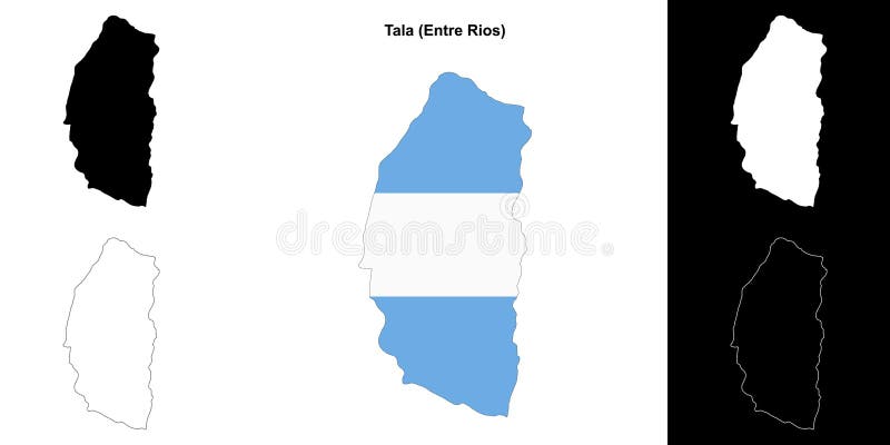 Tala outline map stock illustration. Illustration of shape - 335178860