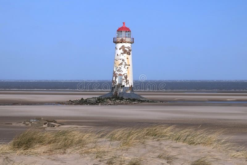 Talacre Lighthouse stock image. Image of talacre, sunrise - 44837853