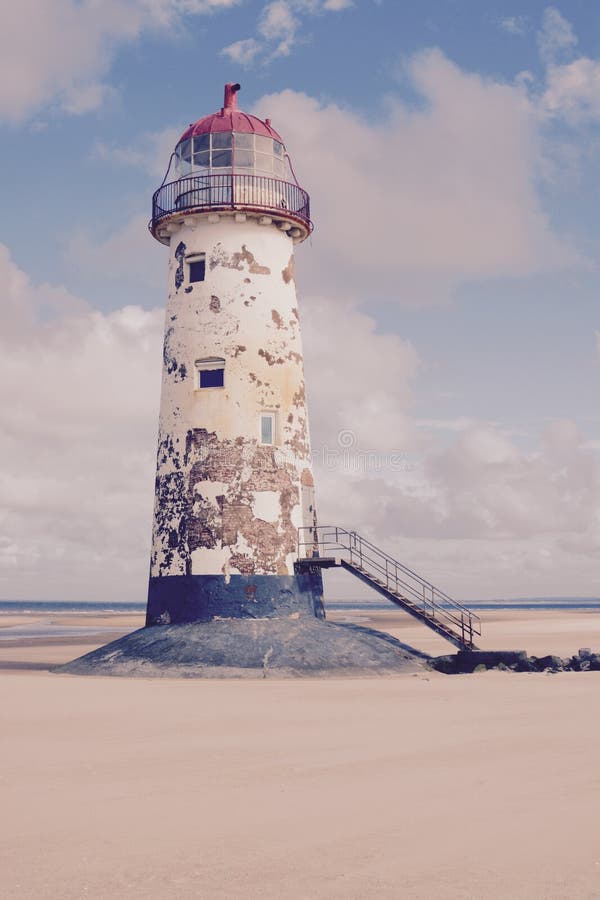Talacre Lighthouse stock image. Image of talacre, sunrise - 44837853