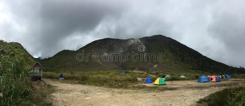 Talang Mountain editorial photo. Image of talang, tent - 270057181