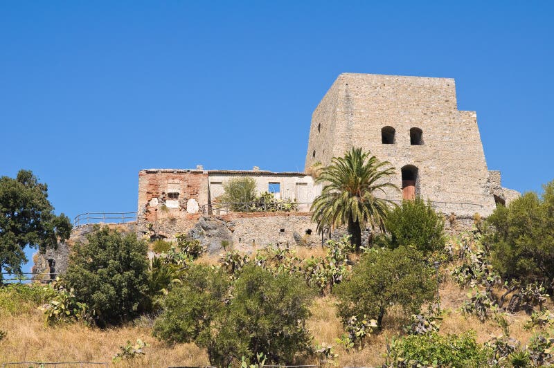Talao Tower. Scalea. Calabria. Italy. Stock Photo - Image of antique ...