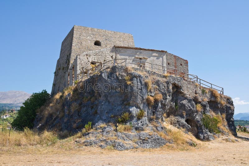 Talao Tower. Scalea. Calabria. Italy Stock Image - Image of coastal ...