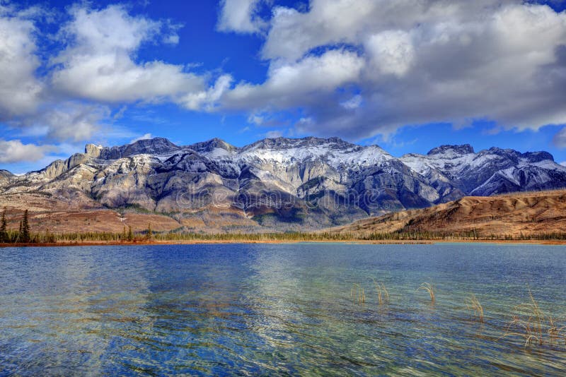 Talbot Lake in Autumn, Jasper National Park Stock Photo - Image of ...