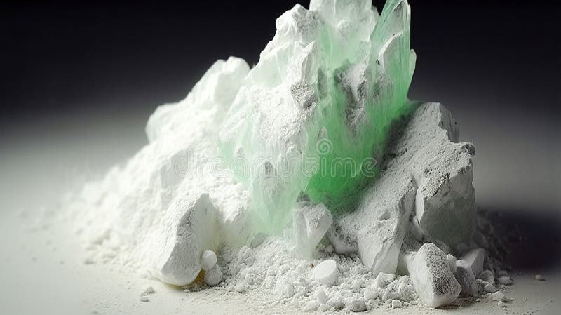 Talc is Rare Precious Natural Geological Stone on Gradient Background ...