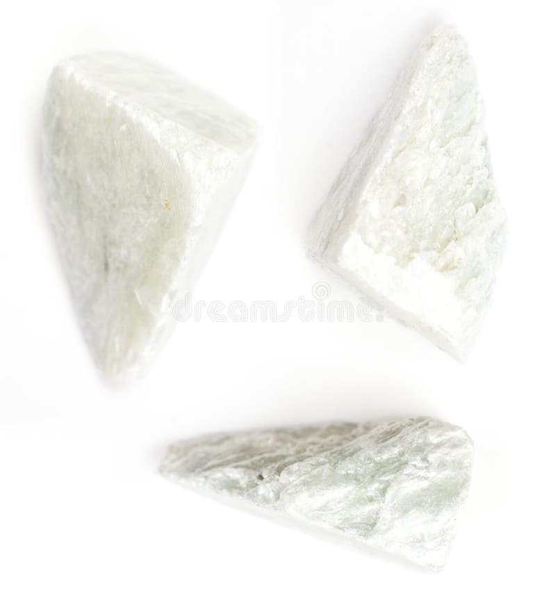 Ore Talc On White Background Stock Photo - Image of crystal, material ...
