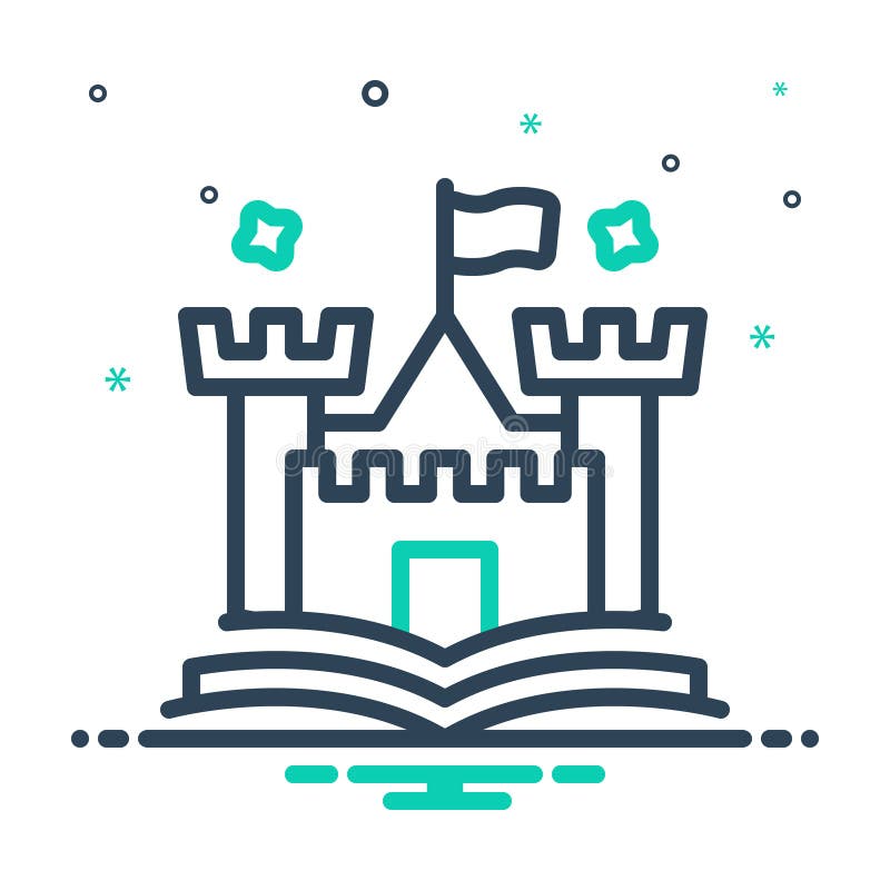 Mix Icon for Tale, Narrative and Fable Stock Vector - Illustration of ...