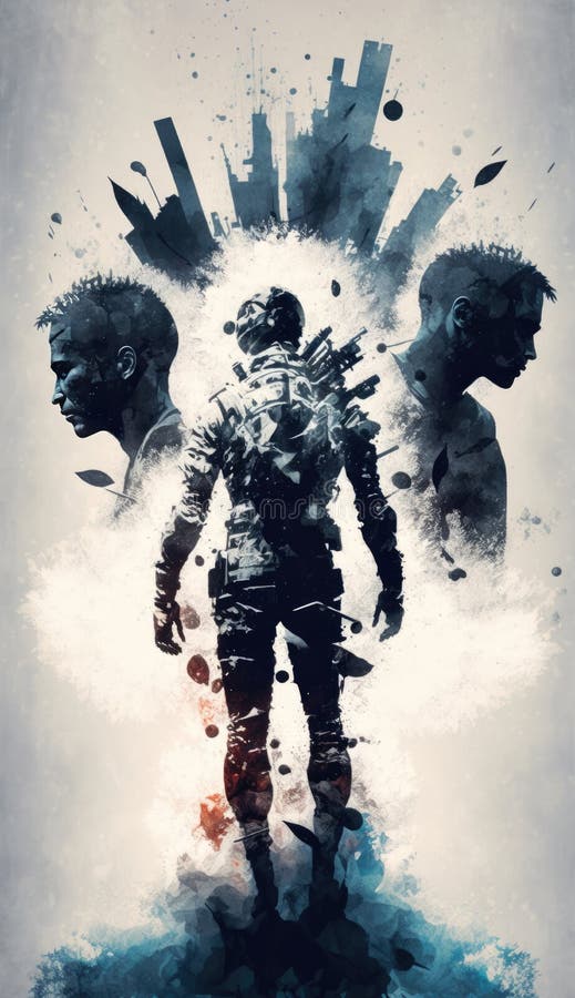 A Tale of Two Paths. Split Decision. Torn Apart. Abstract Illustration ...