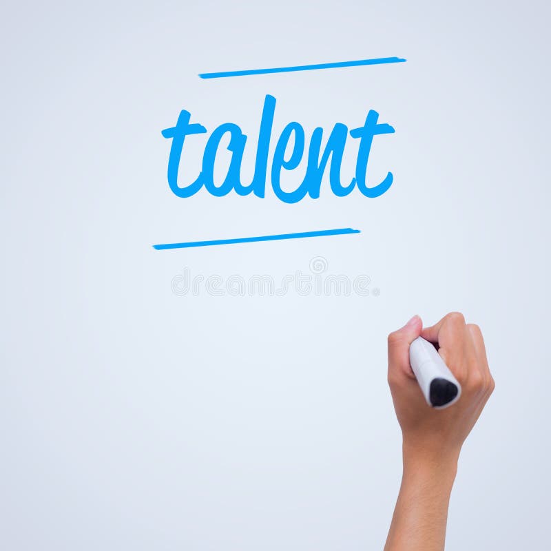 Talent stock image. Image of idea, font, printed, white - 2905887