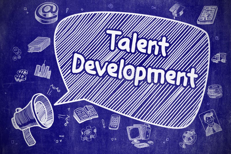 Talent Development - Message on Blue Cursor. 3D. Stock Illustration ...