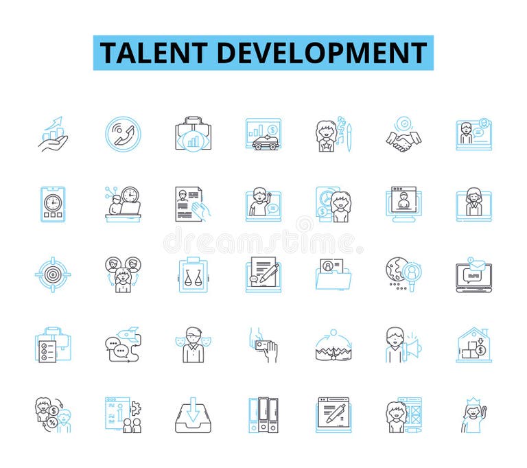 Talent Development Progression Icons Stock Illustrations – 112 Talent ...