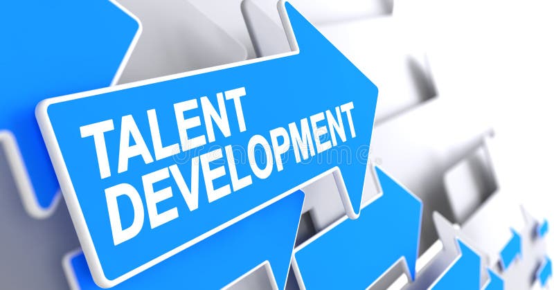 Talent Development - Message on Blue Cursor. 3D. Stock Illustration ...