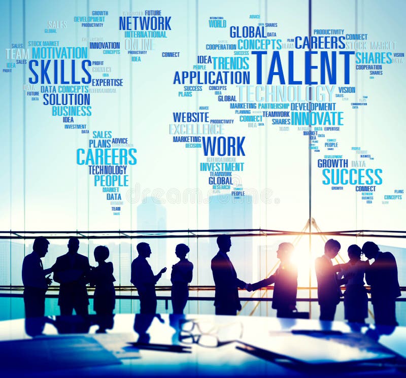 Talent Management in Word Tag Cloud Stock Illustration - Illustration ...