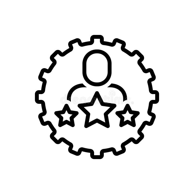 Black Line Icon for Talent, Aptitude and Ability Stock Vector ...