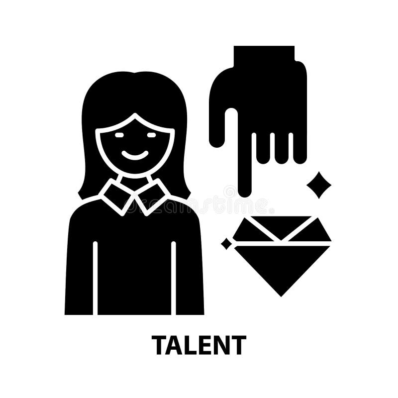 Talent Icon, skill symbol stock vector. Illustration of logotype ...