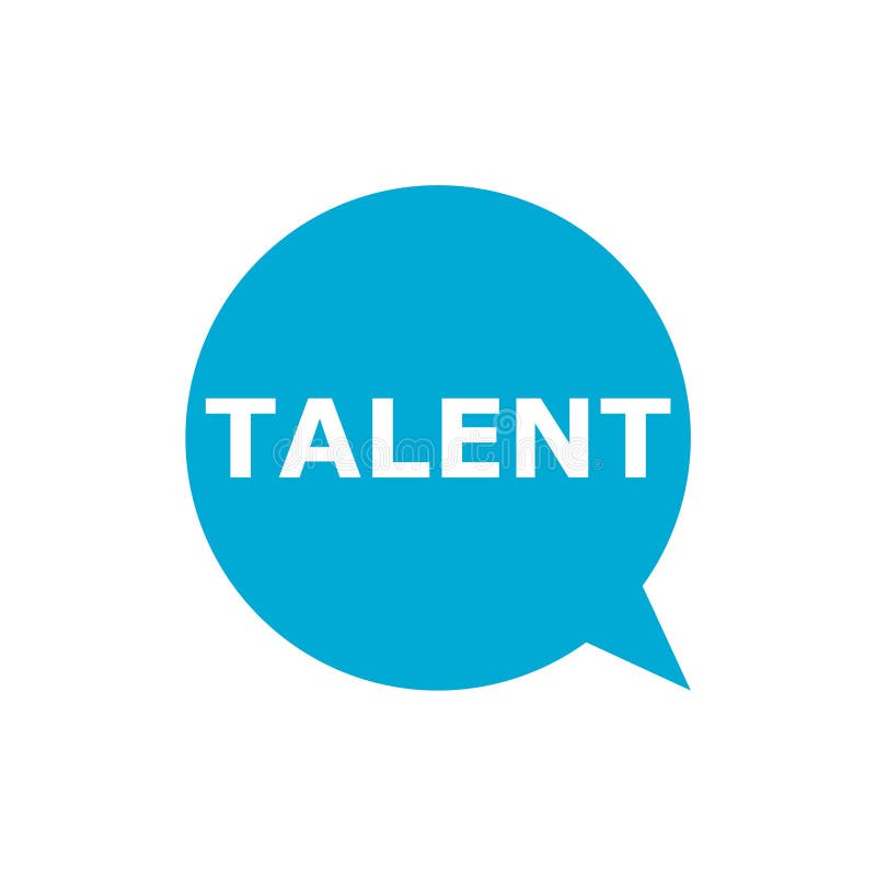 Talent Icon, Talent Simple Vector Logo Stock Illustration ...