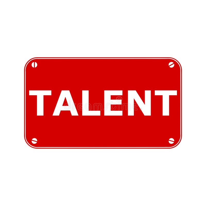 Talent Icon, Talent Simple Vector Logo Stock Illustration ...