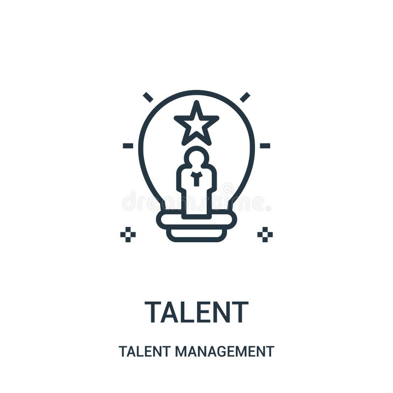 Talent Icon Got Talent Emblem With Man And Star, Celebrity Symbol