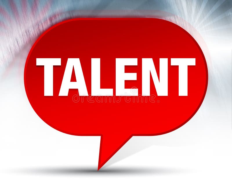 Talent Red Bubble Background Stock Illustration - Illustration of knack ...