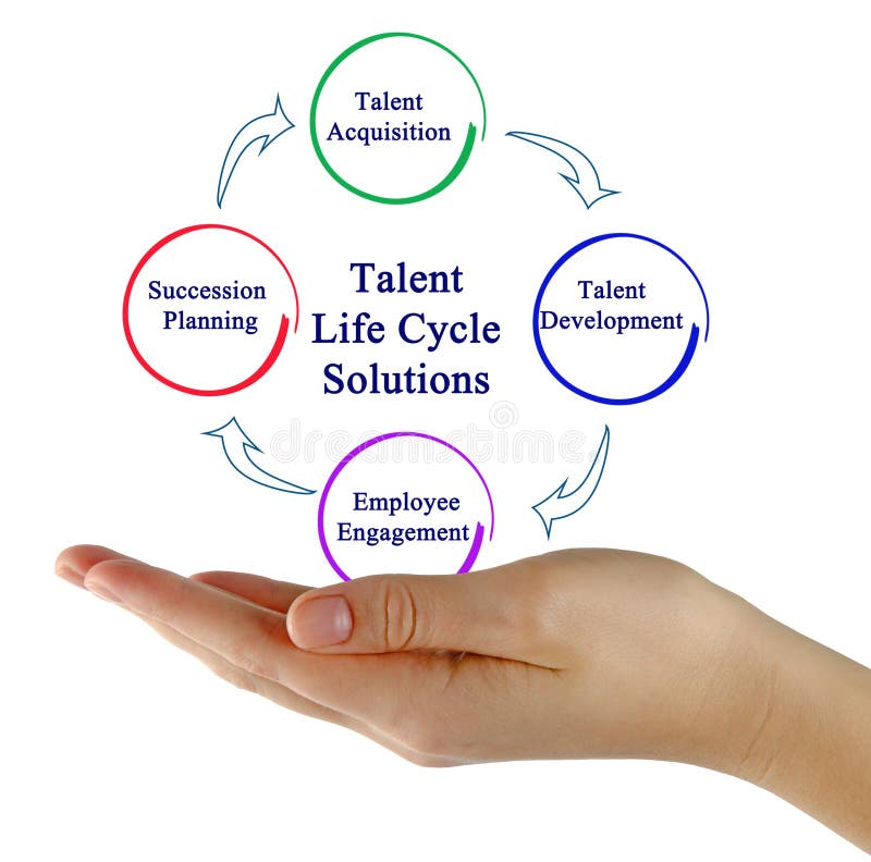Talent Life Cycle Solutions Stock Image - Image of personnel, diagram ...