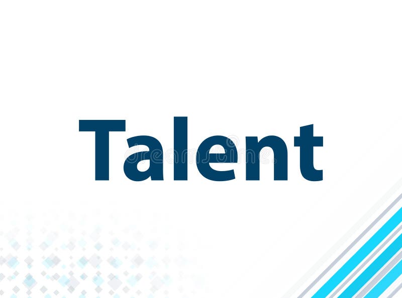 Talent Modern Flat Design Blue Abstract Background Stock Illustration ...
