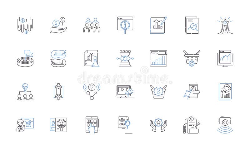 Succession Resources Line Icons Collection. Lineage, Inheritance ...