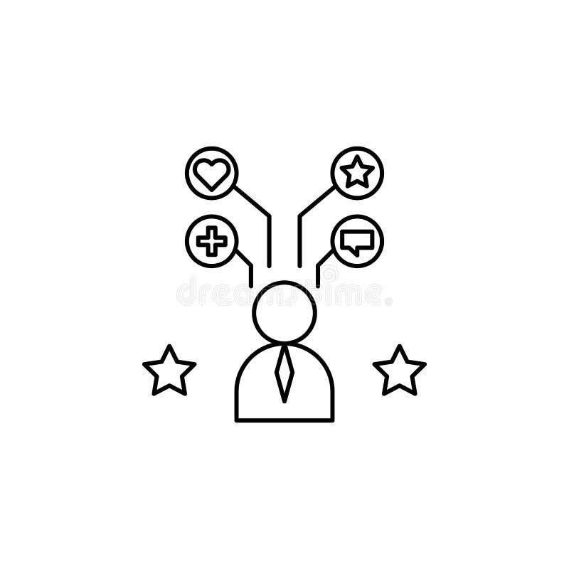 Talent, Skill, Ability, Genius Icon. Element of Life Coach Icon Stock ...