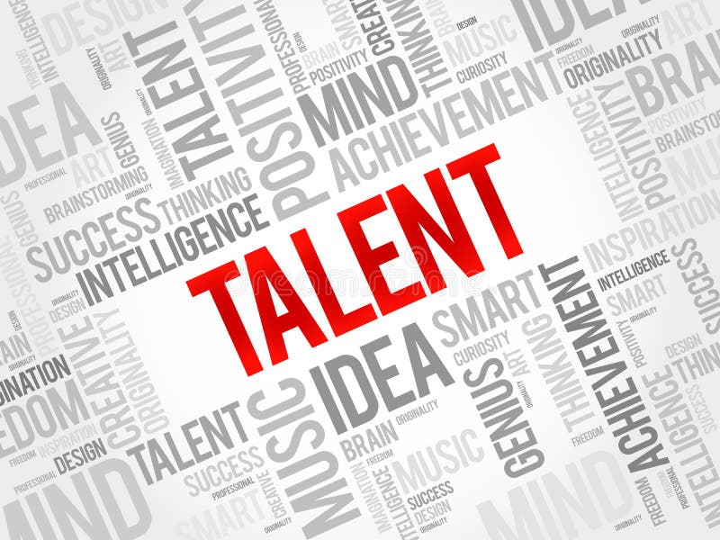 Talent word cloud stock illustration. Illustration of management ...