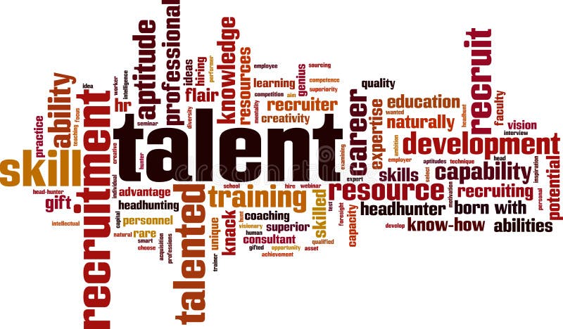 Talent word cloud stock vector. Illustration of concept - 179474060