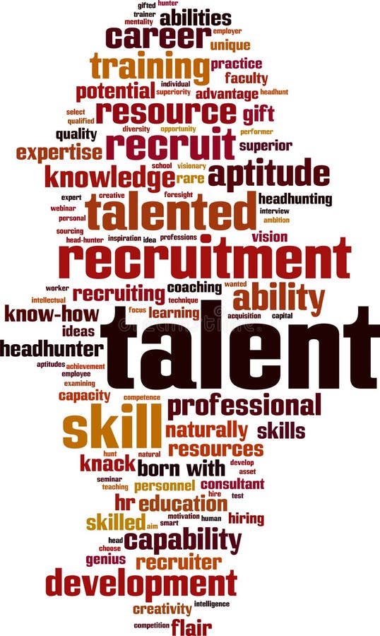 Talent Gifted Skills Abilities Capability Expertise Concept Stock ...