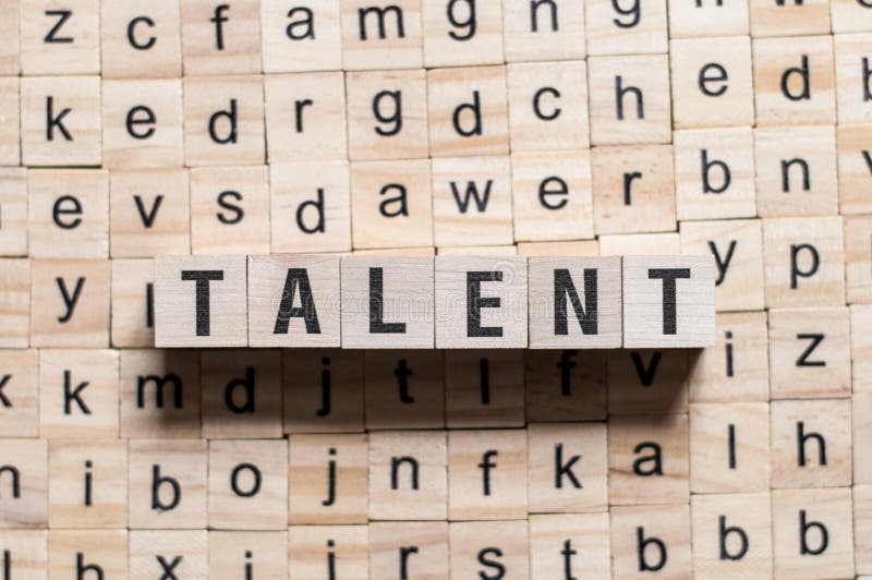 Talent word concept stock image. Image of background - 143354225