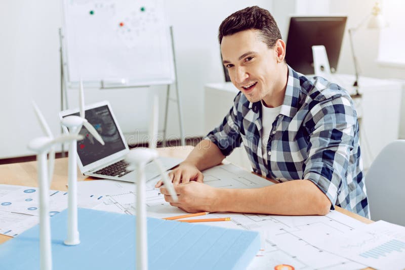 Talented Engineer Creating a Useful Construction Stock Photo - Image of ...