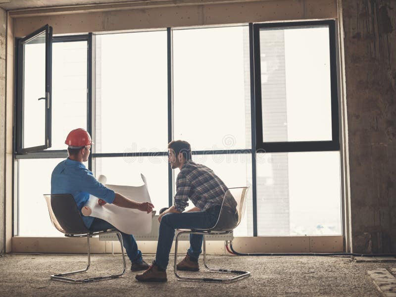 Talented Engineer is Talking with a Client Stock Photo - Image of ...