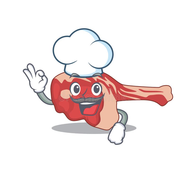 Talented Leg of Lamb Chef Cartoon Drawing Wearing Chef Hat Stock Vector ... Talented Leg of Lamb Chef Cartoon Drawing Wearing Chef Hat Stock Vector ...