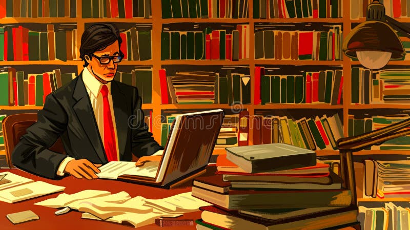 The Digital Maestro stock illustration. Illustration of dedicated ...