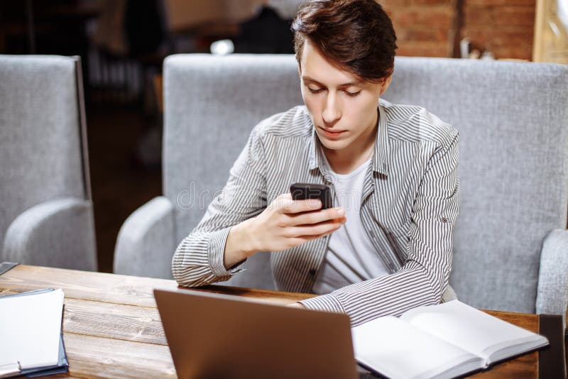 Talented Student of Design Faculty of University Thinking Over New ...