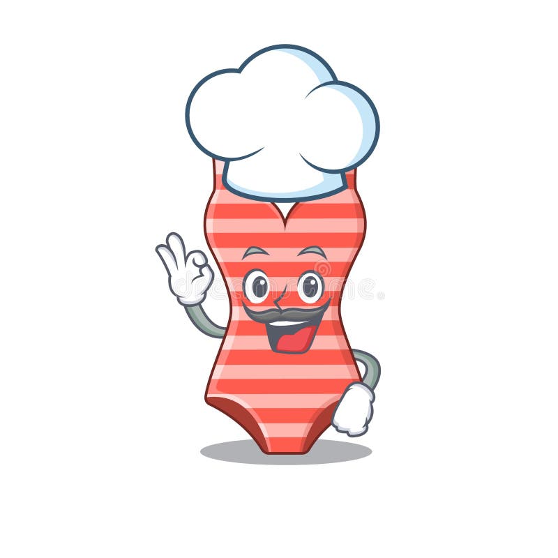 Talented Swimsuit Chef Cartoon Drawing Wearing Chef Hat Stock Vector ... Talented Swimsuit Chef Cartoon Drawing Wearing Chef Hat Stock Vector ...