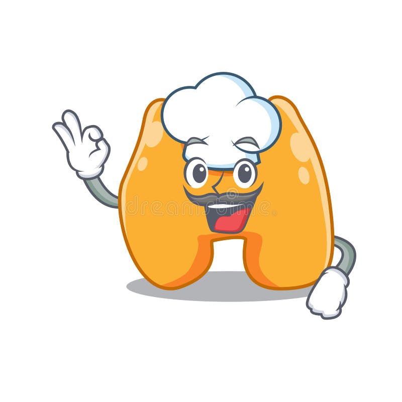Talented Thyroid Chef Cartoon Drawing Wearing Chef Hat Stock Vector ...