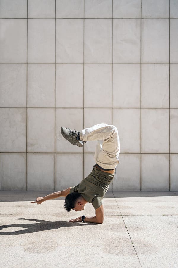Talented Young Man Doing Break Dance Stock Image - Image of performance ...
