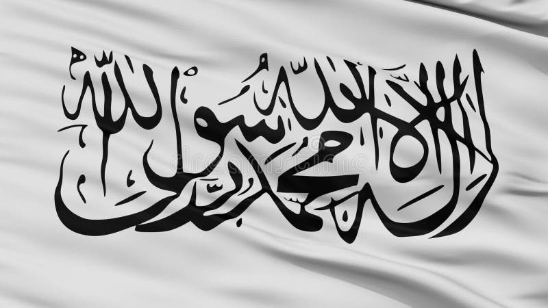 Taliban Flag Closeup Seamless Loop Stock Footage - Video of seamless ...