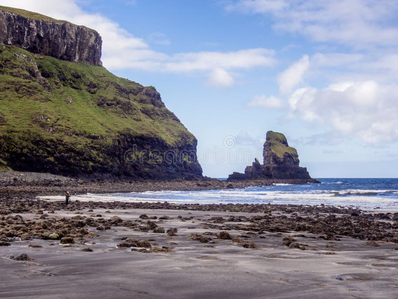 Talisker bay stock photo. Image of sand, beach, talisker - 61797938