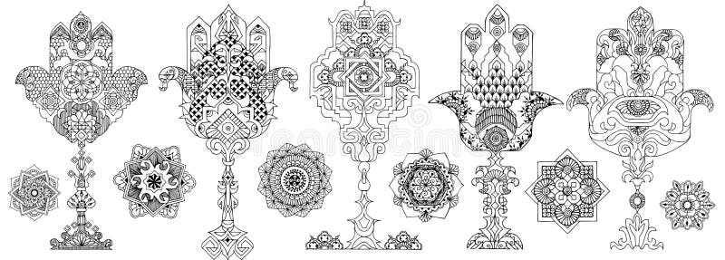 Talisman in the Form of a Tree-palm of Fatima Stock Vector ...